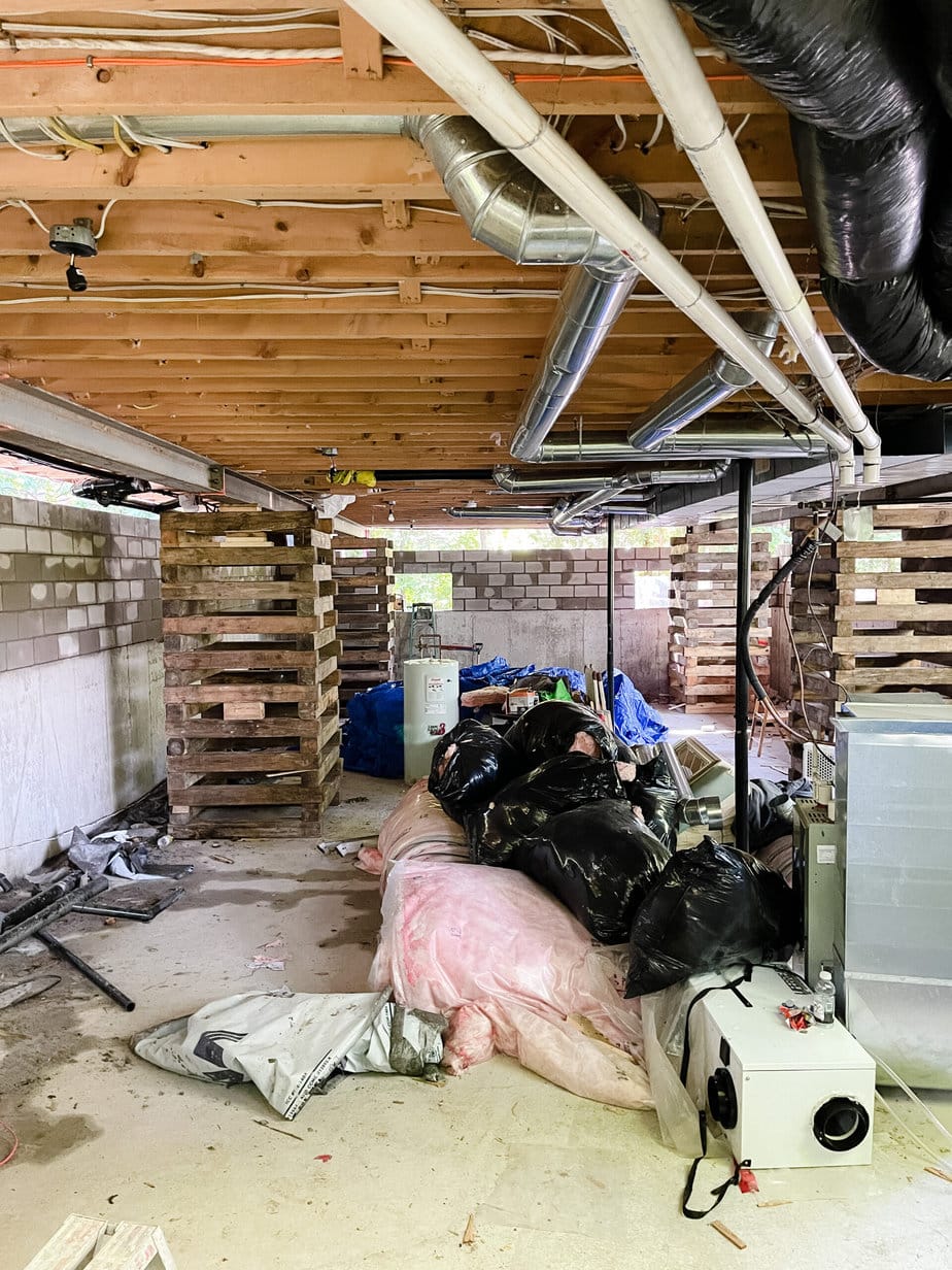 How we Converted our Crawl Space to a Basement: Before and After ...